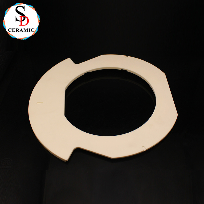 Custom High Accuracy Refractory 99 Al2O3 Alumina Large Ceramic Disc Spacer